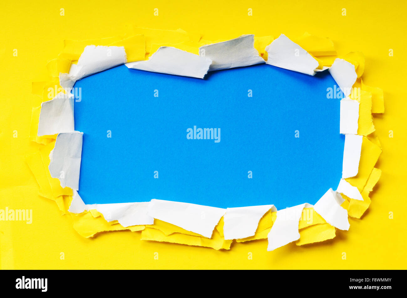 Space for your message on torn paper Stock Photo - Alamy