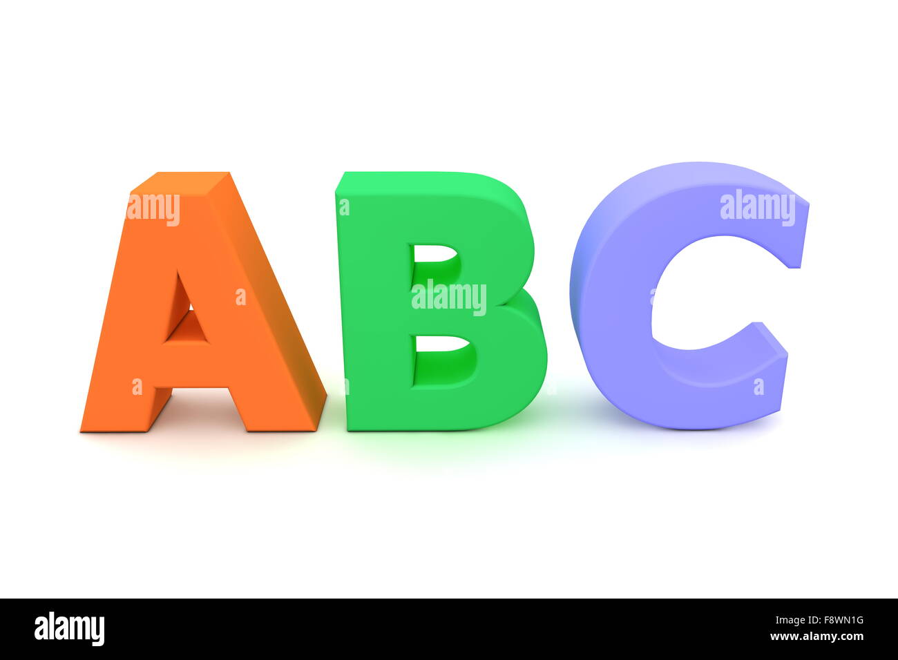 Colourful Letters ABC Stock Photo - Alamy