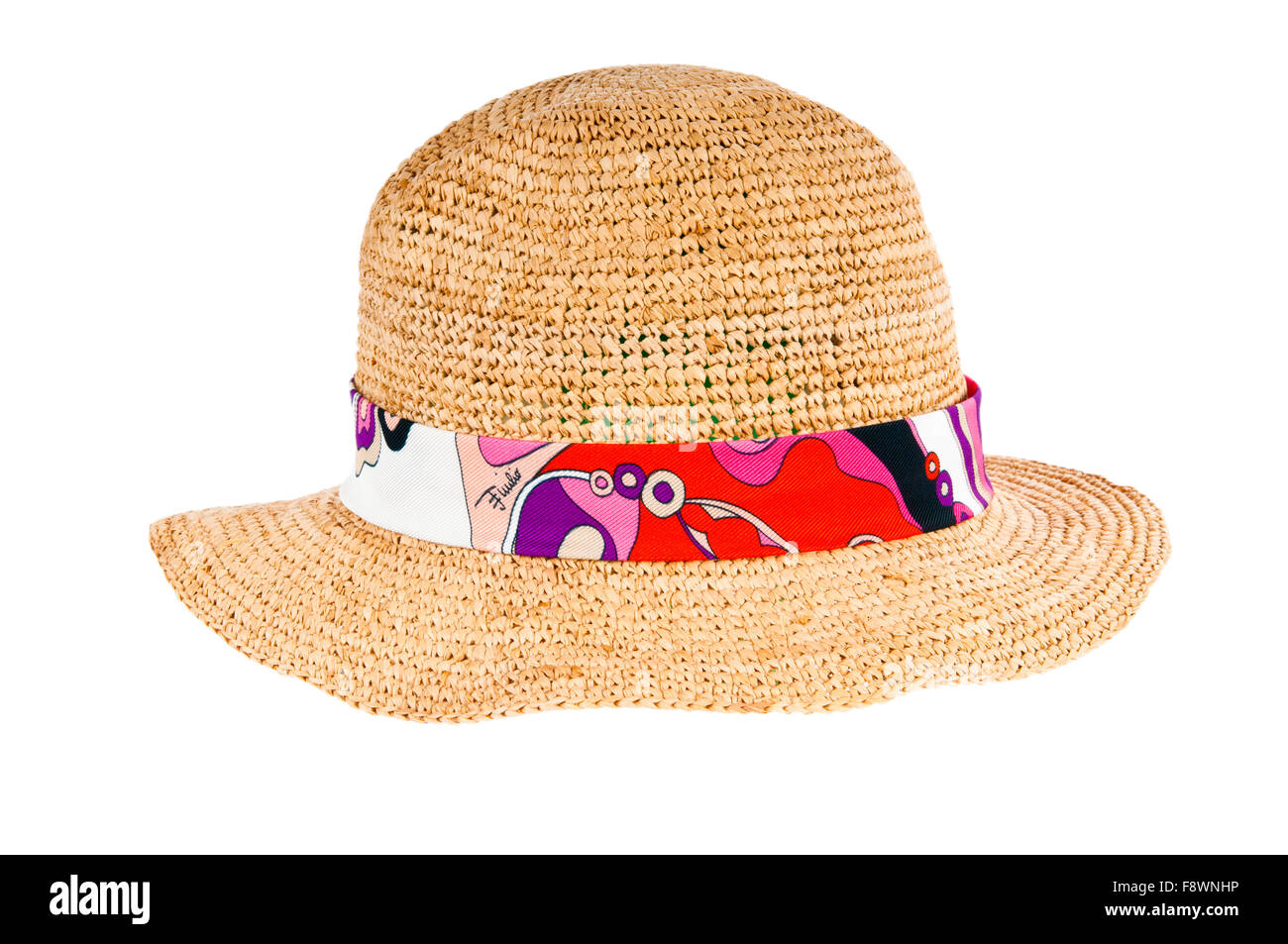 Summer hat isolated on the white background Stock Photo - Alamy