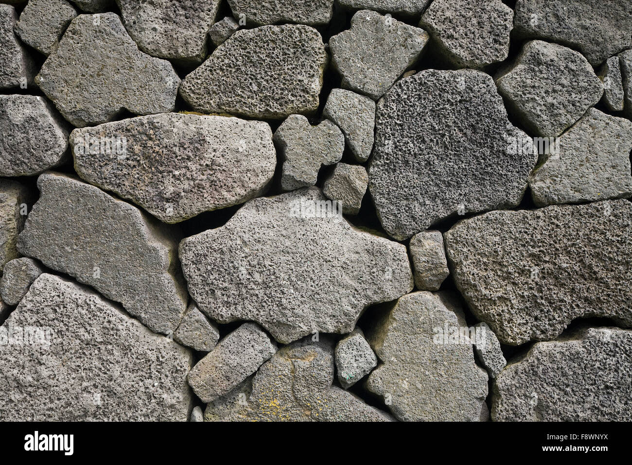 Old stone wall, Iceland Stock Photo - Alamy