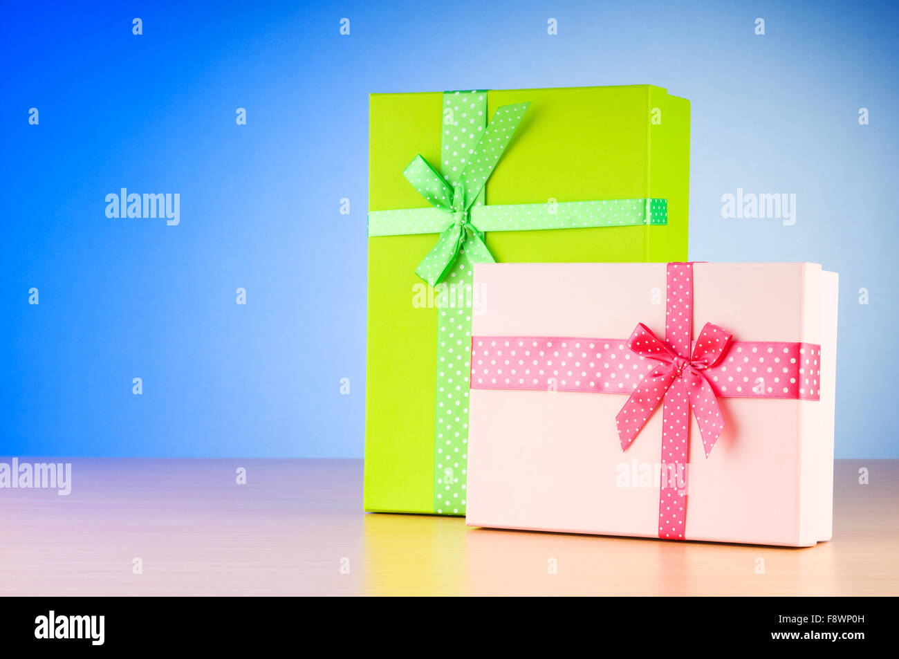 Celebration concept with gift boxes Stock Photo - Alamy