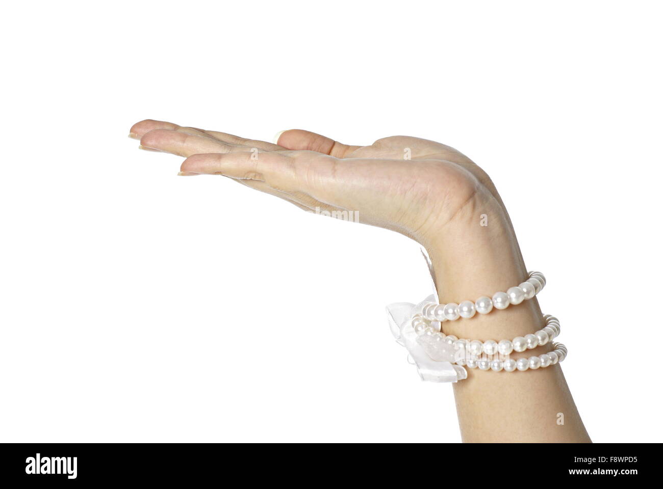 Isolated female hand with palm hi-res stock photography and images - Alamy