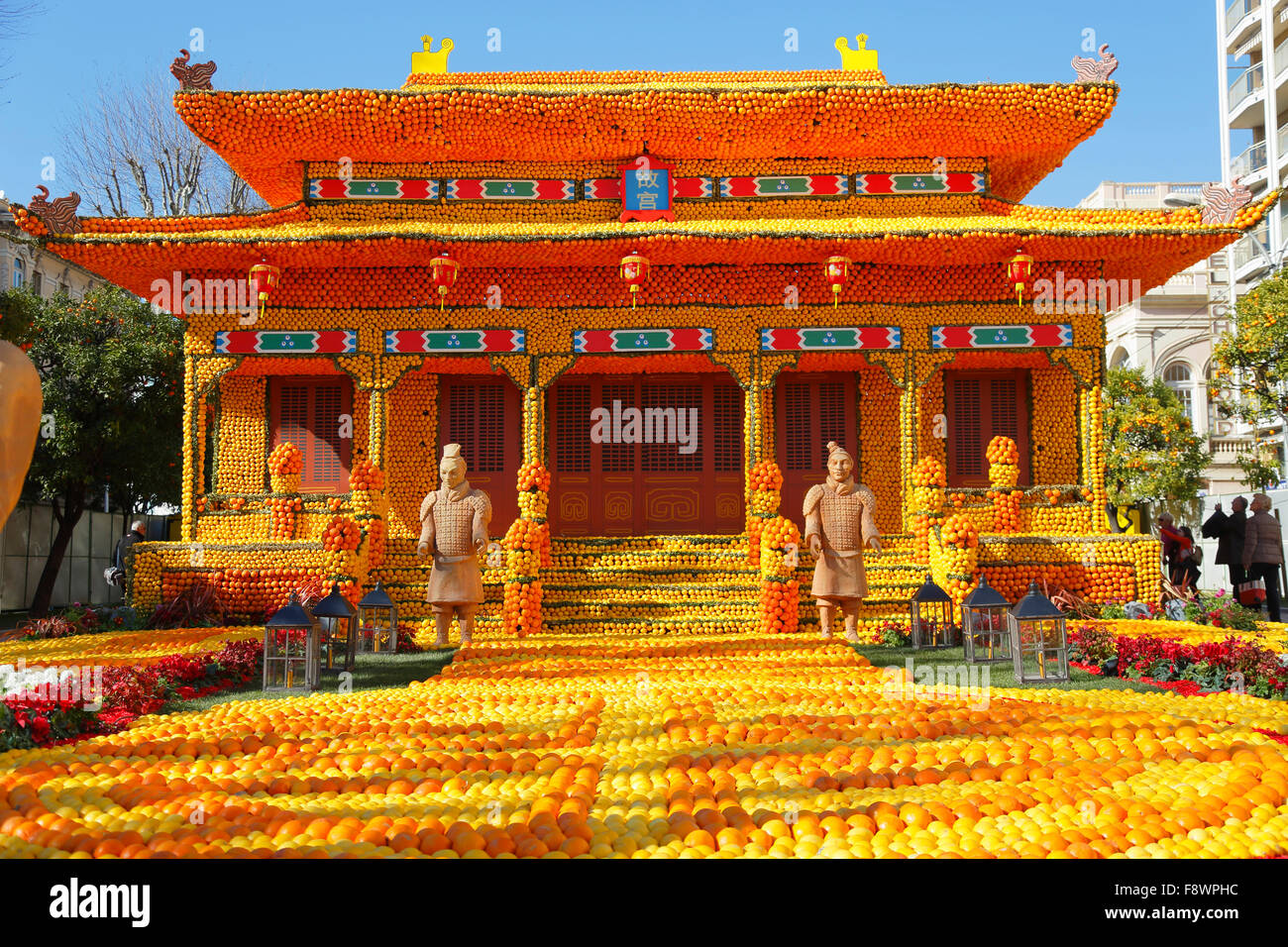 82nd Lemon Festival, Fête du Citron, Chinese pavilion made of lemons ...