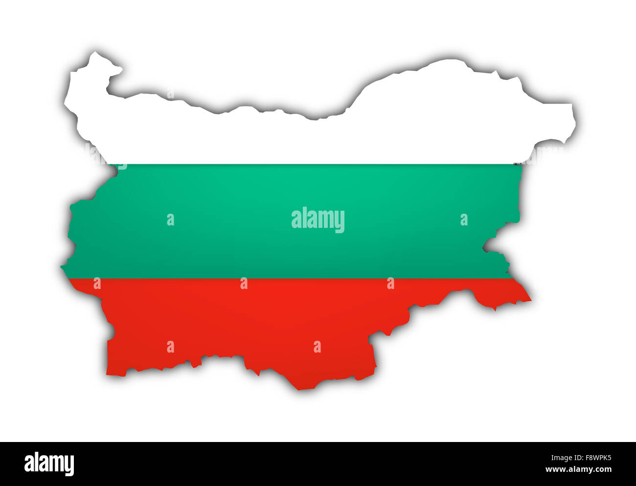 Bulgaria flag map hi-res stock photography and images - Alamy