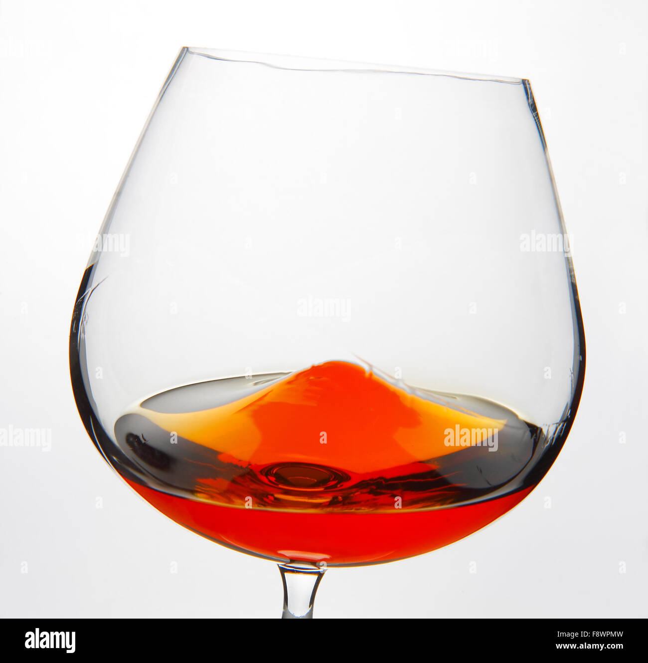 Glass of Cognac Stock Photo - Alamy