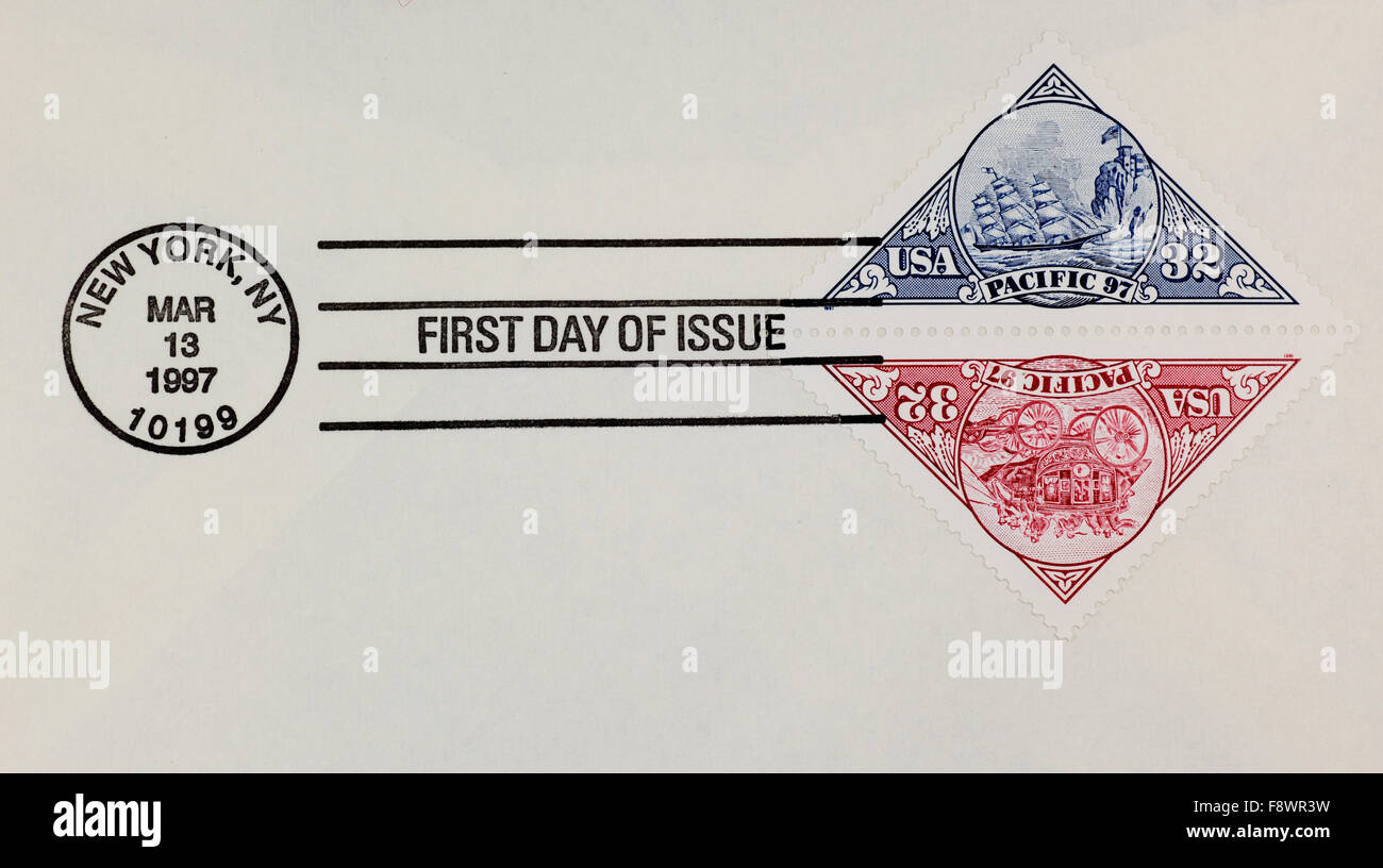 stamps of Pacific 92 Stock Photo - Alamy