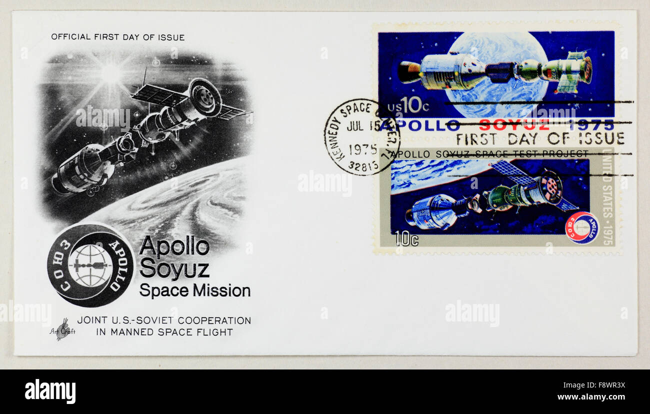 apollo soyuz stamp Stock Photo - Alamy