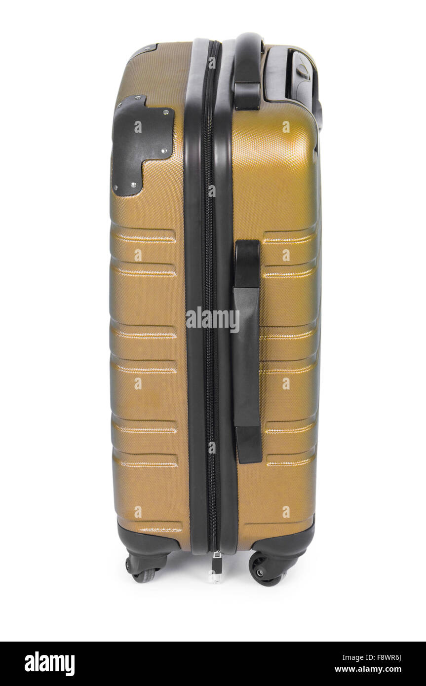 Luggage concept with case on the white Stock Photo - Alamy