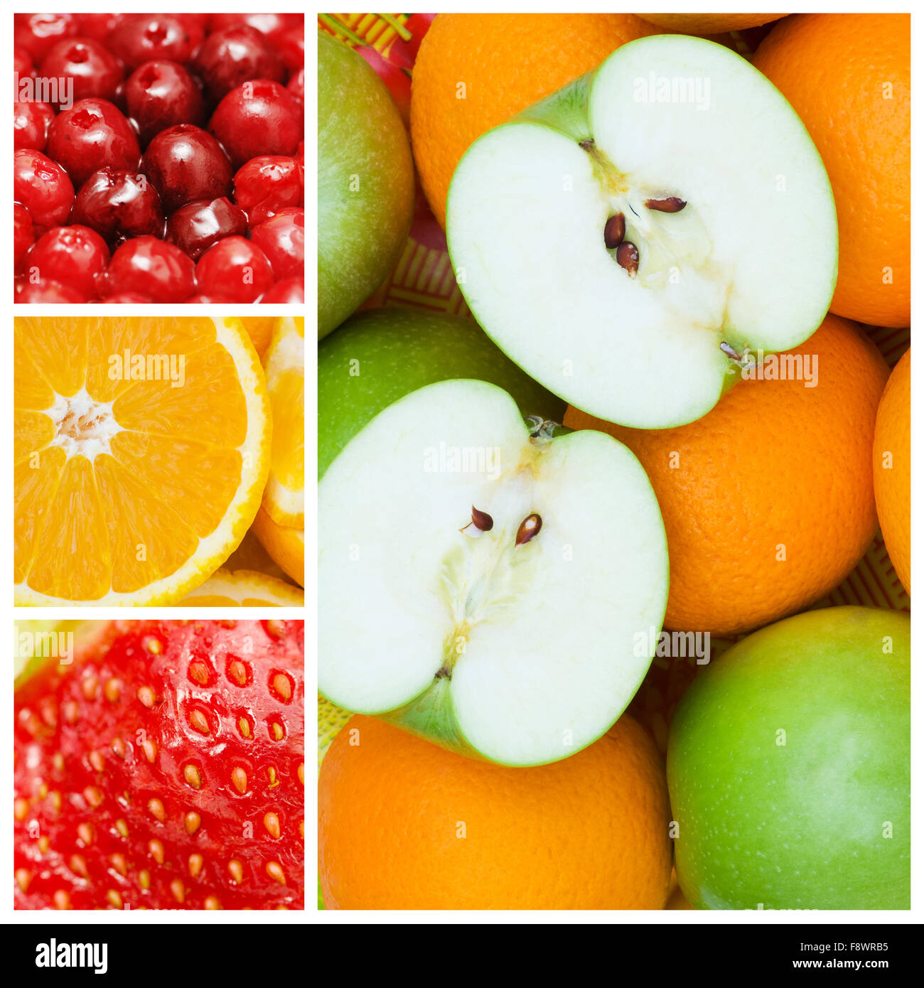 Set of various food items Stock Photo - Alamy