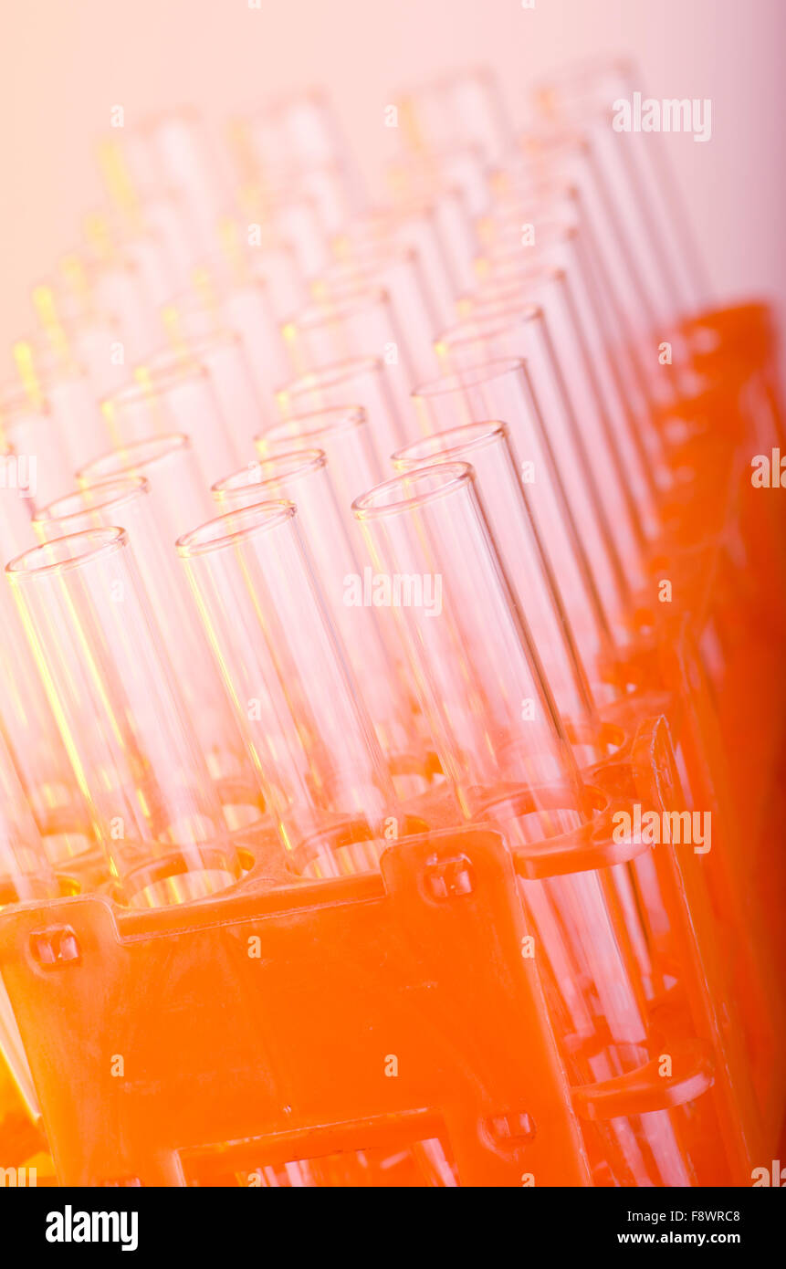Chemical glass tubing in lab Stock Photo - Alamy