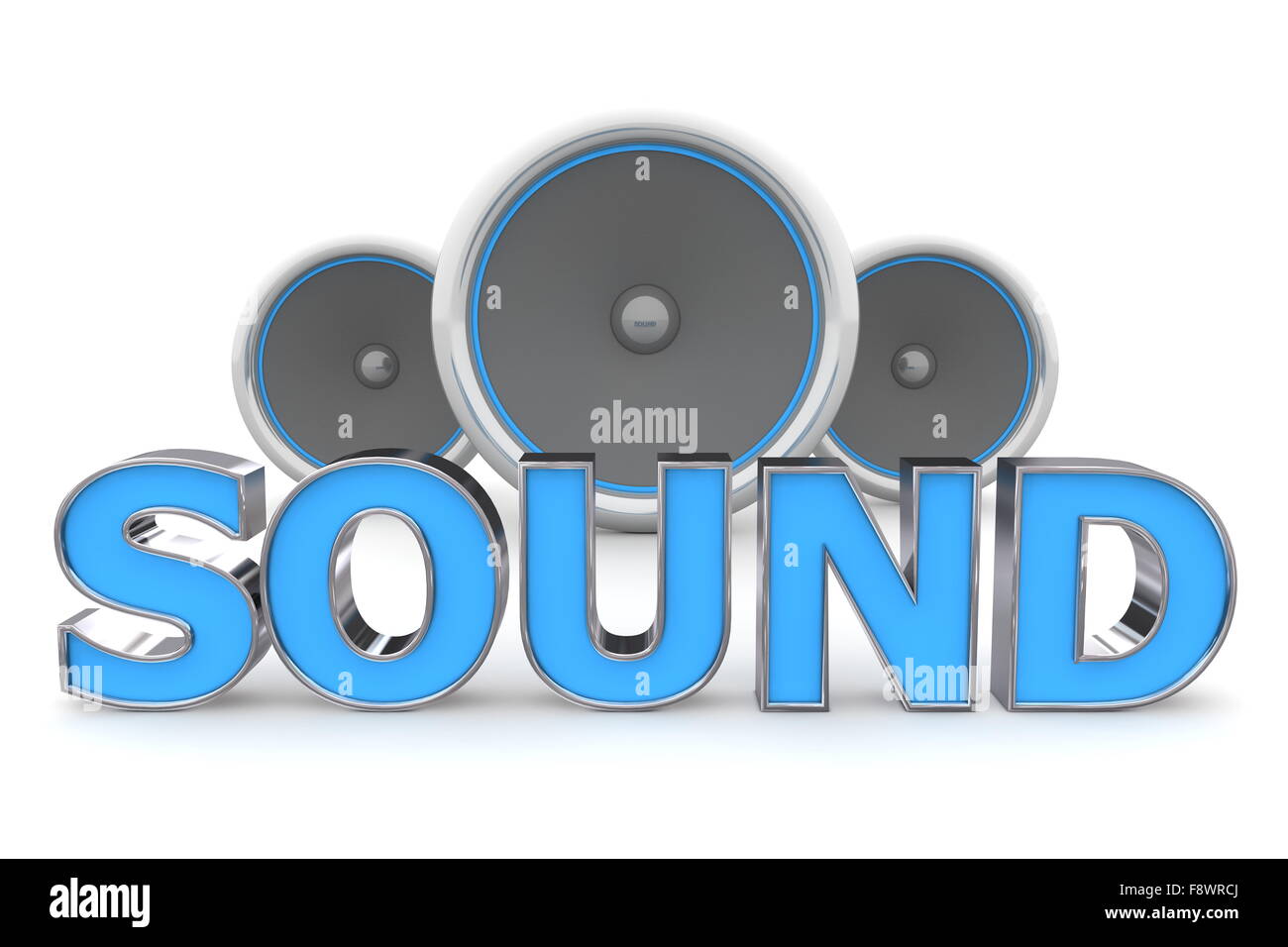 3d sound wave speaker isolated Cut Out Stock Images & Pictures - Alamy