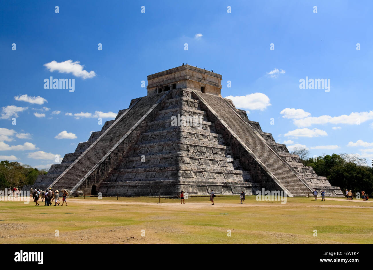 The temples of chichen itza temple in Mexico Stock Photo - Alamy