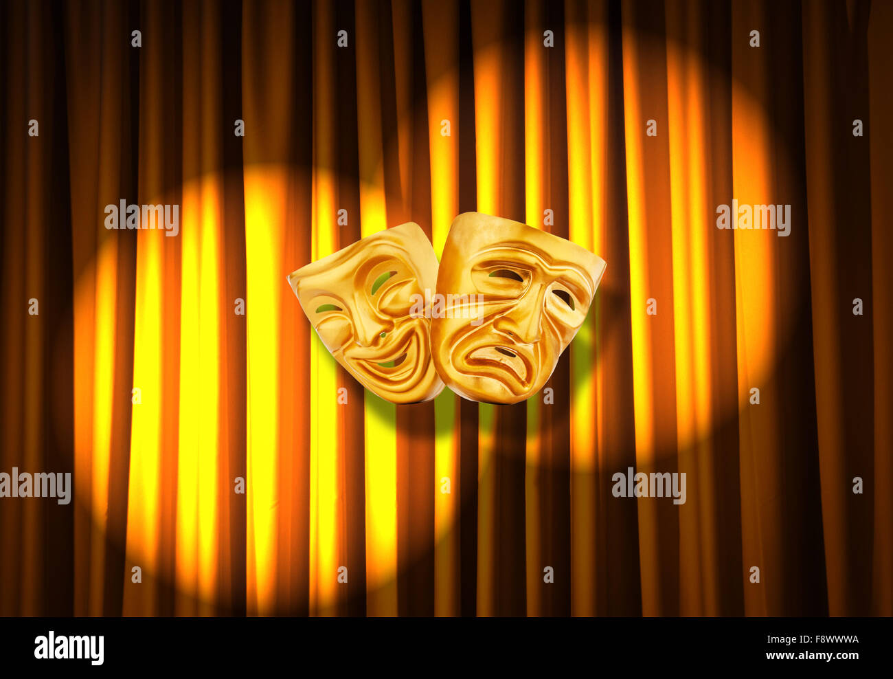 Theatre performance concept with masks Stock Photo - Alamy