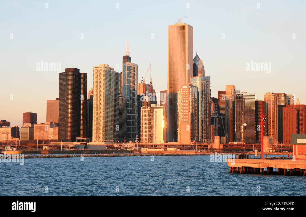 The high-rise buildings in Chicago Stock Photo - Alamy