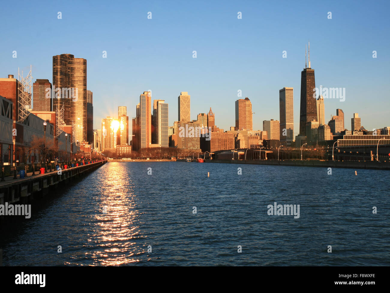 The high-rise buildings in Chicago Stock Photo - Alamy