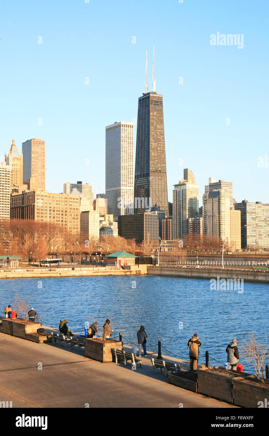 The high-rise buildings in Chicago Stock Photo - Alamy