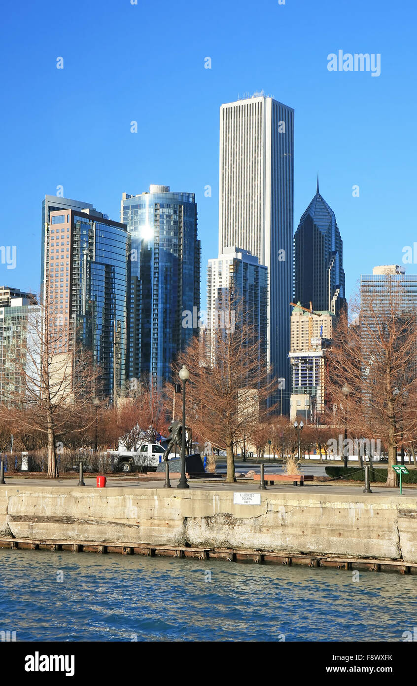 The high-rise buildings in Chicago Stock Photo - Alamy