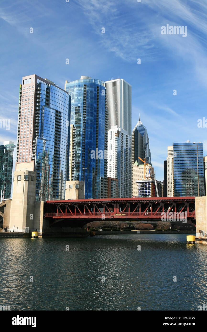 The high-rise buildings in Chicago Stock Photo - Alamy