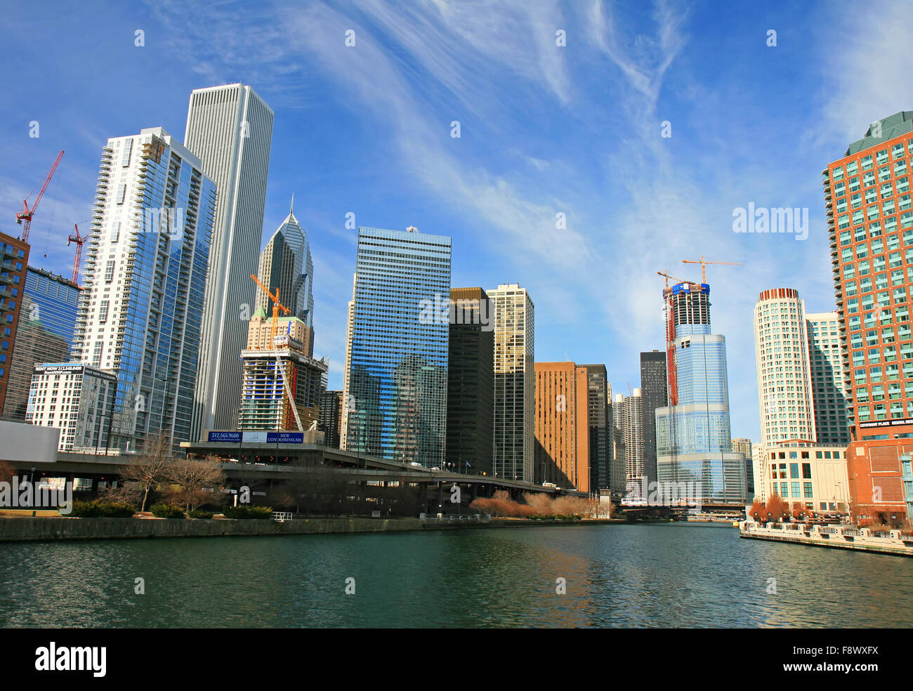 The high-rise buildings in Chicago Stock Photo - Alamy