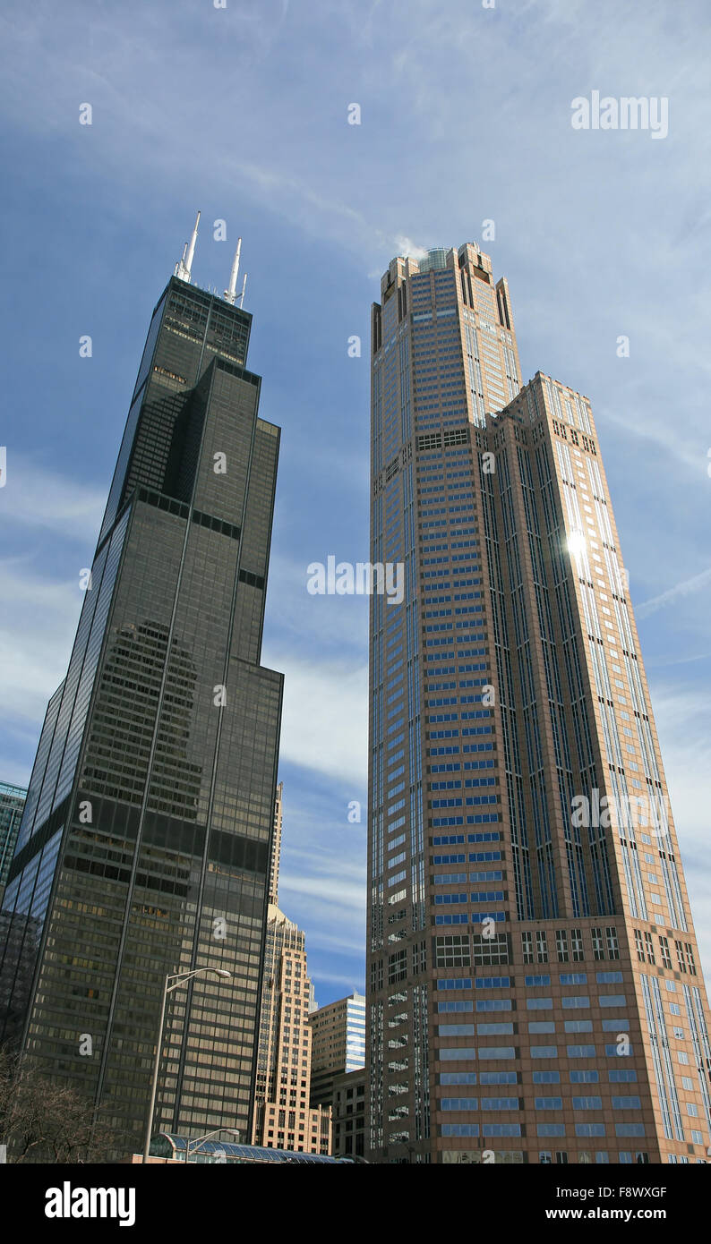 The high-rise buildings in Chicago Stock Photo - Alamy