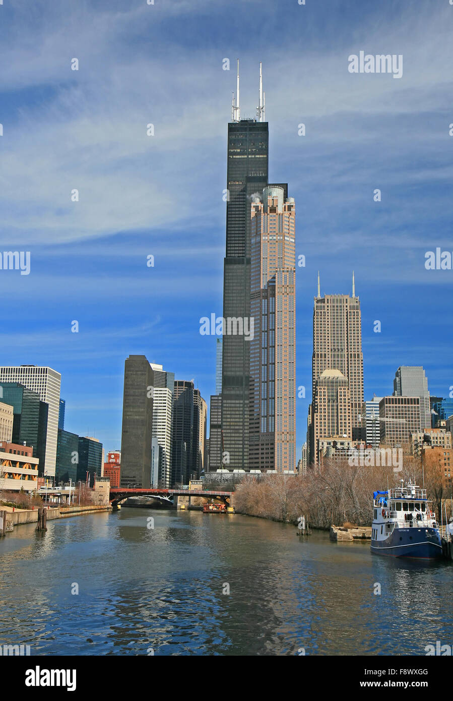 The high-rise buildings in Chicago Stock Photo - Alamy