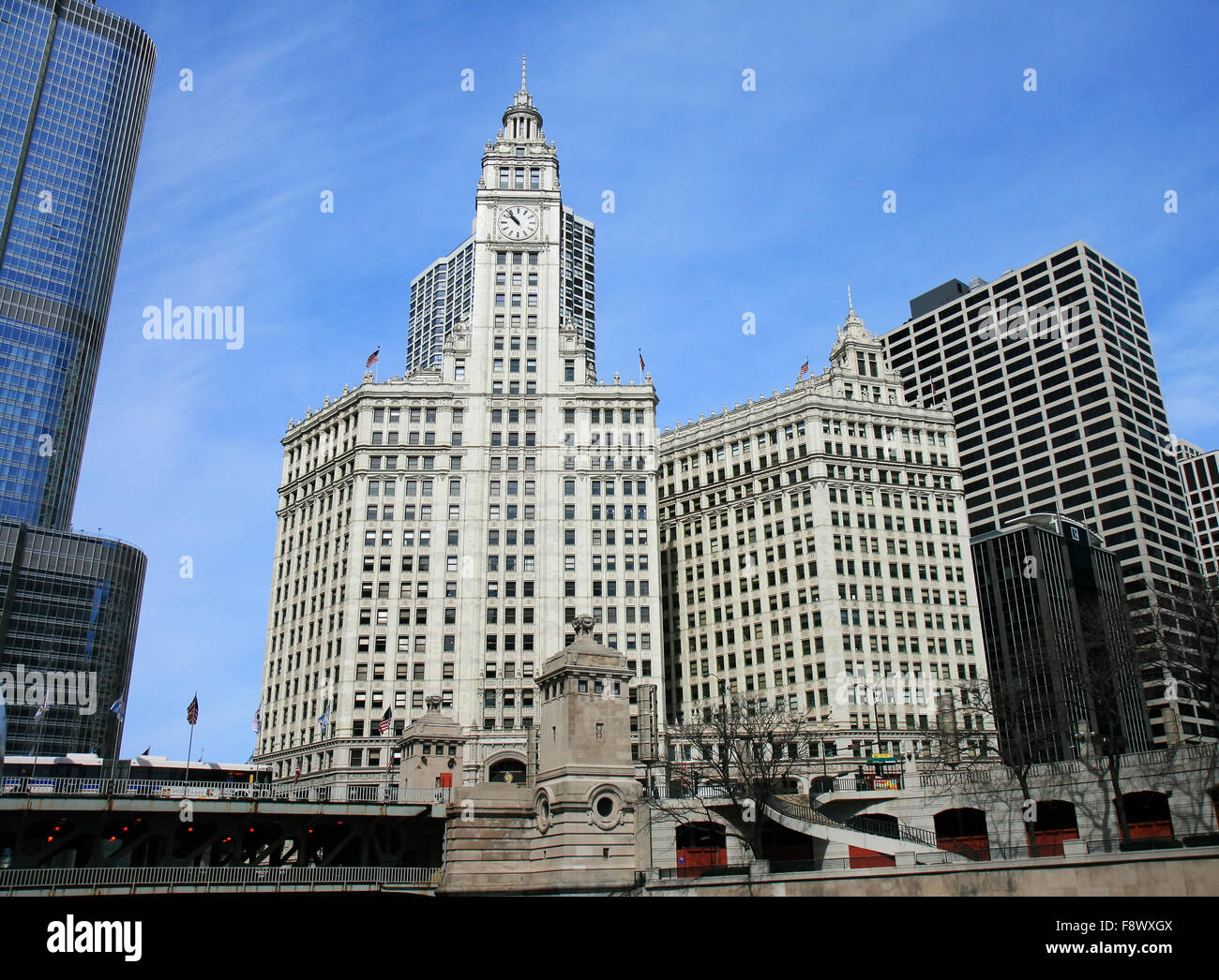 The high-rise buildings in Chicago Stock Photo - Alamy