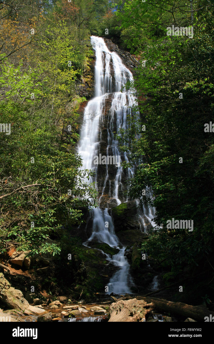 Mingo Falls in the Smoky Mountains NP Stock Photo - Alamy