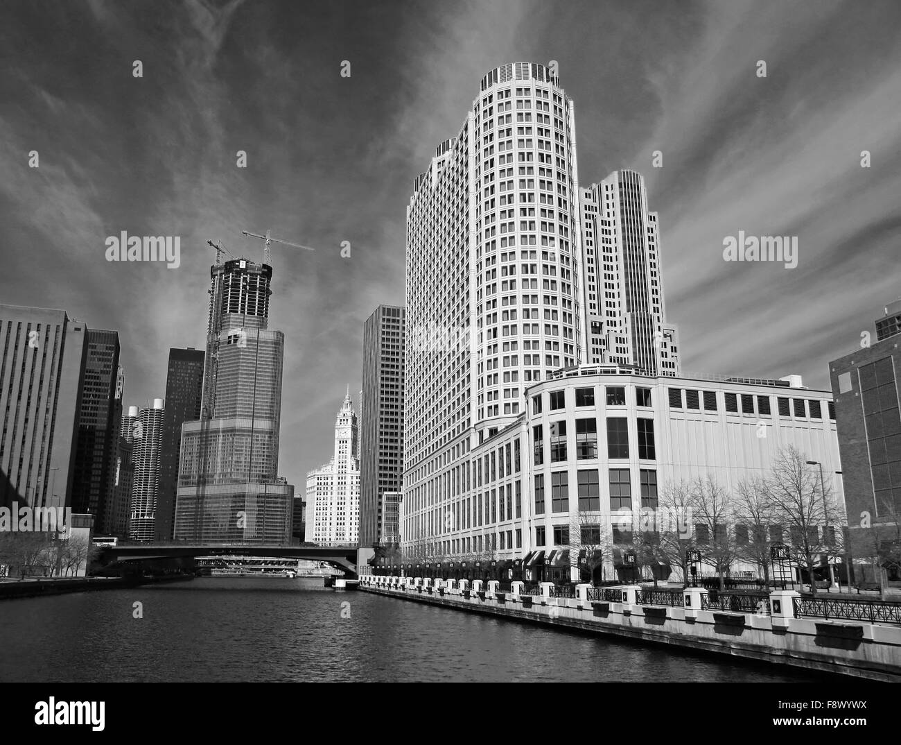 The Chicago skyline Stock Photo - Alamy
