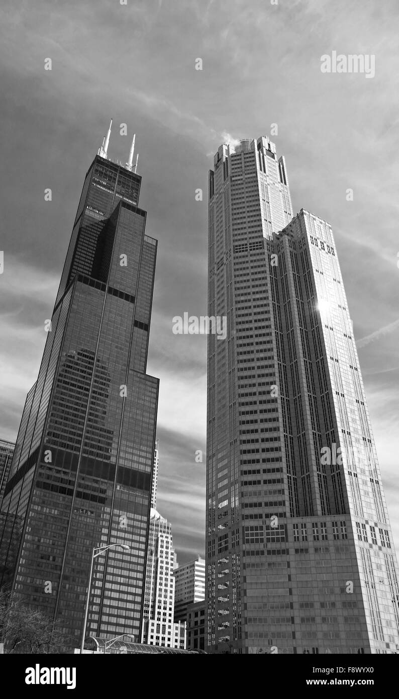 The Chicago skyline Stock Photo - Alamy