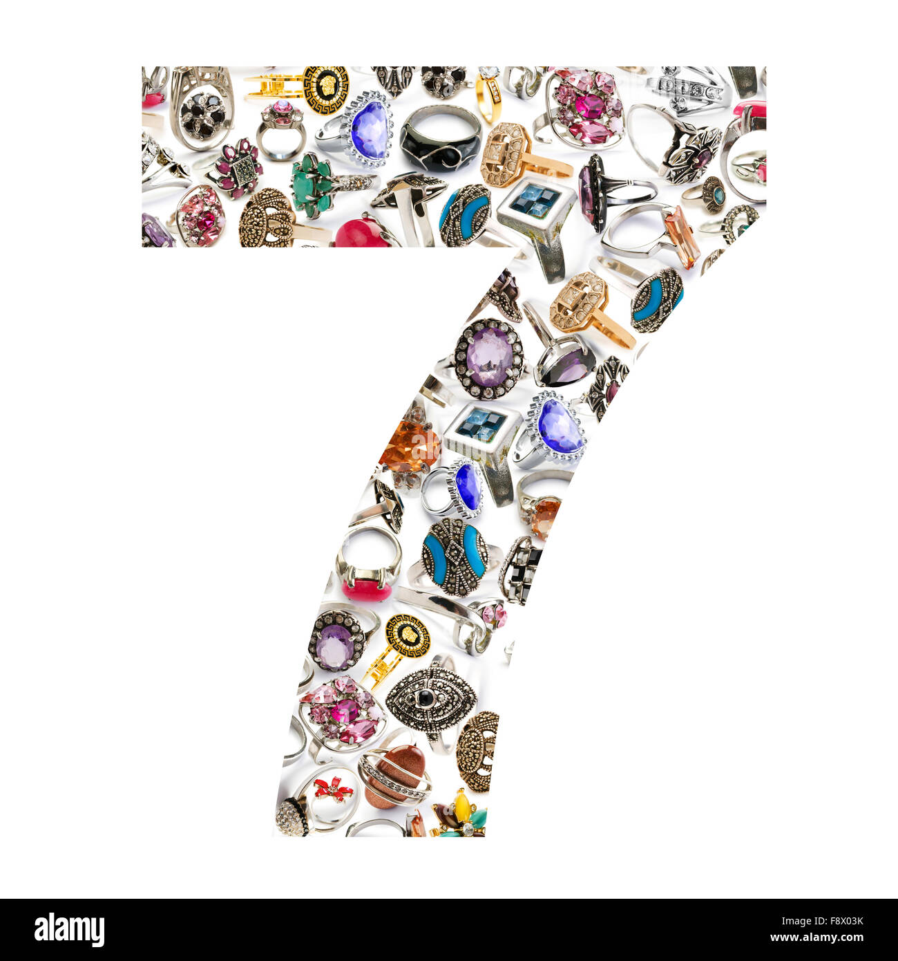 Number 7 collage hi-res stock photography and images - Alamy