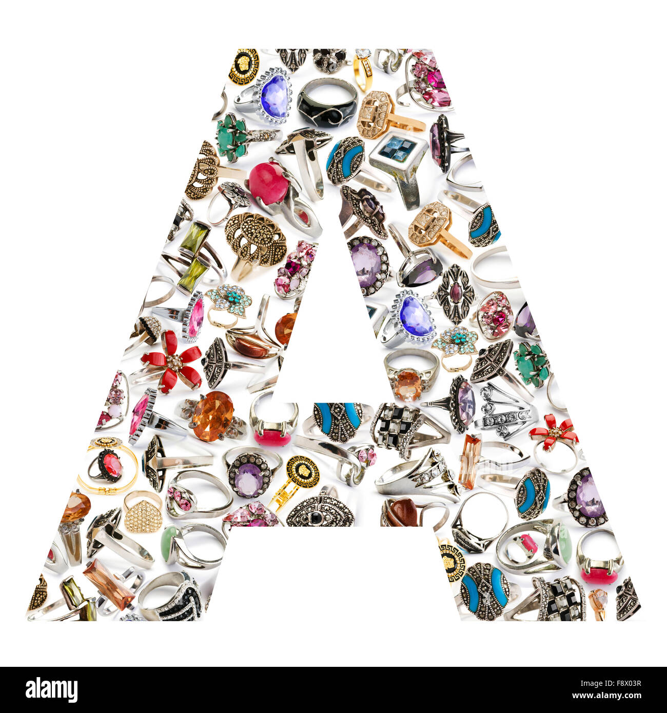 Alphabet made of letters Stock Photo - Alamy