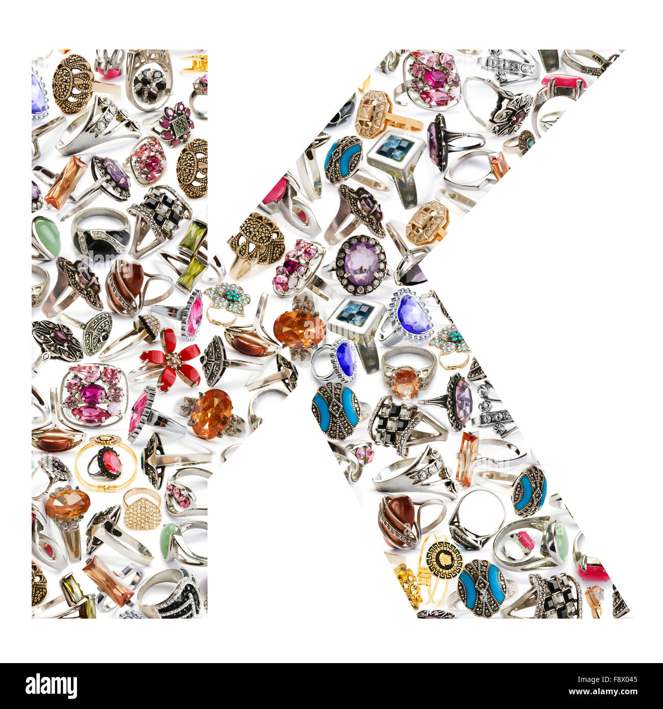 Alphabet made of letters Stock Photo - Alamy