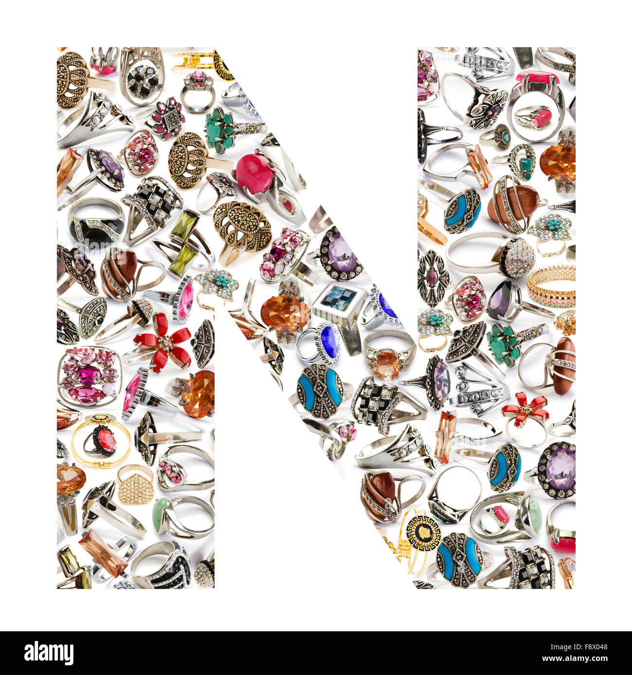 Alphabet made of letters Stock Photo - Alamy