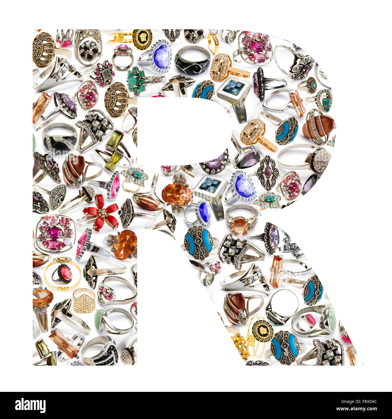 Alphabet made of letters Stock Photo - Alamy