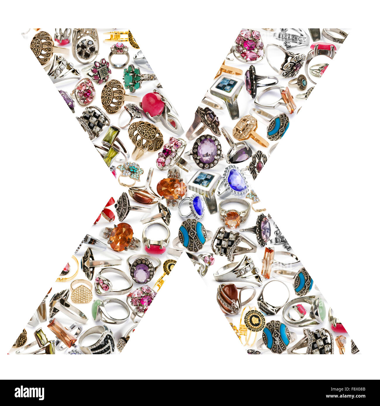 Alphabet made of letters Stock Photo - Alamy