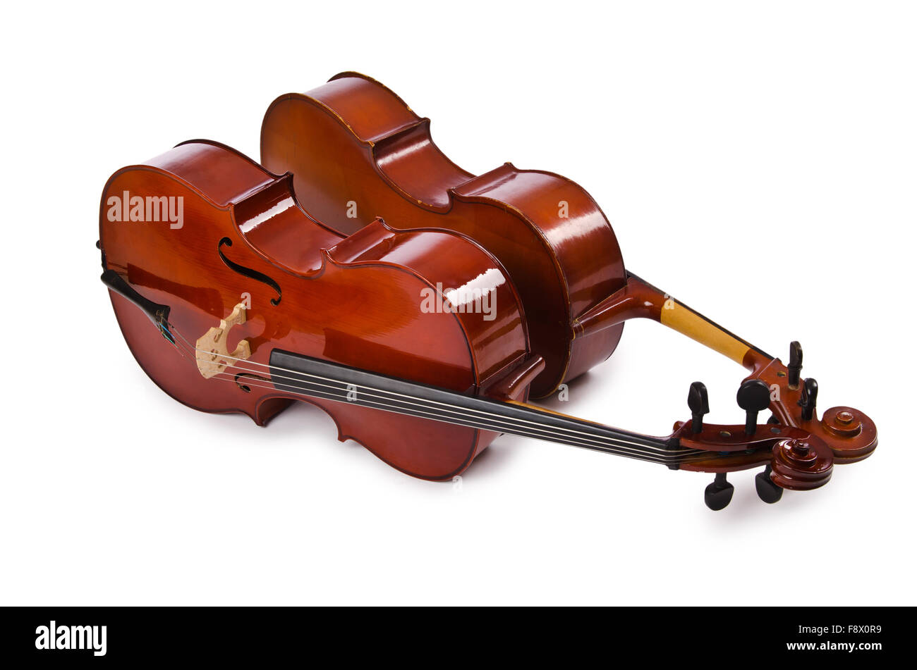 Musical instruments isolated on white Stock Photo - Alamy