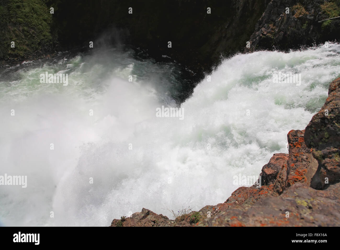 The Yellowstone River near Upper Falls Stock Photo - Alamy