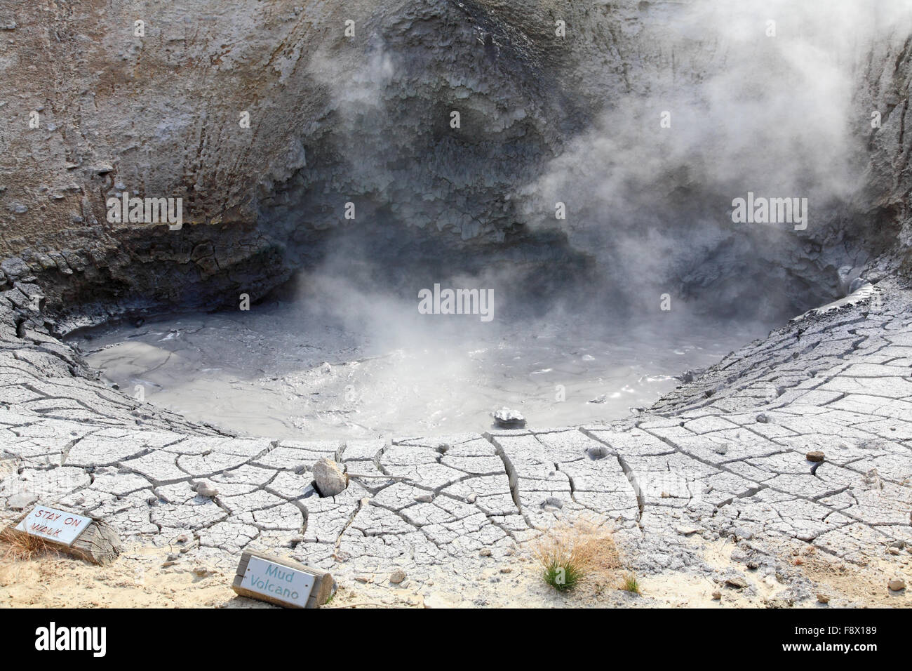 Mud Volcano area in Yellowstone Stock Photo - Alamy