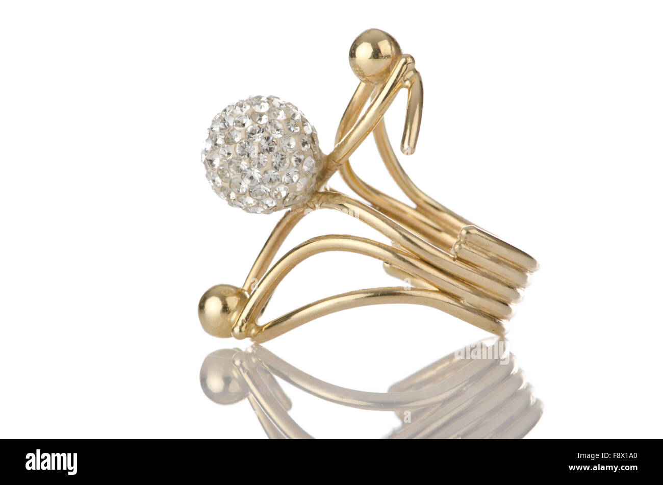 Ring isolated on white background Stock Photo - Alamy
