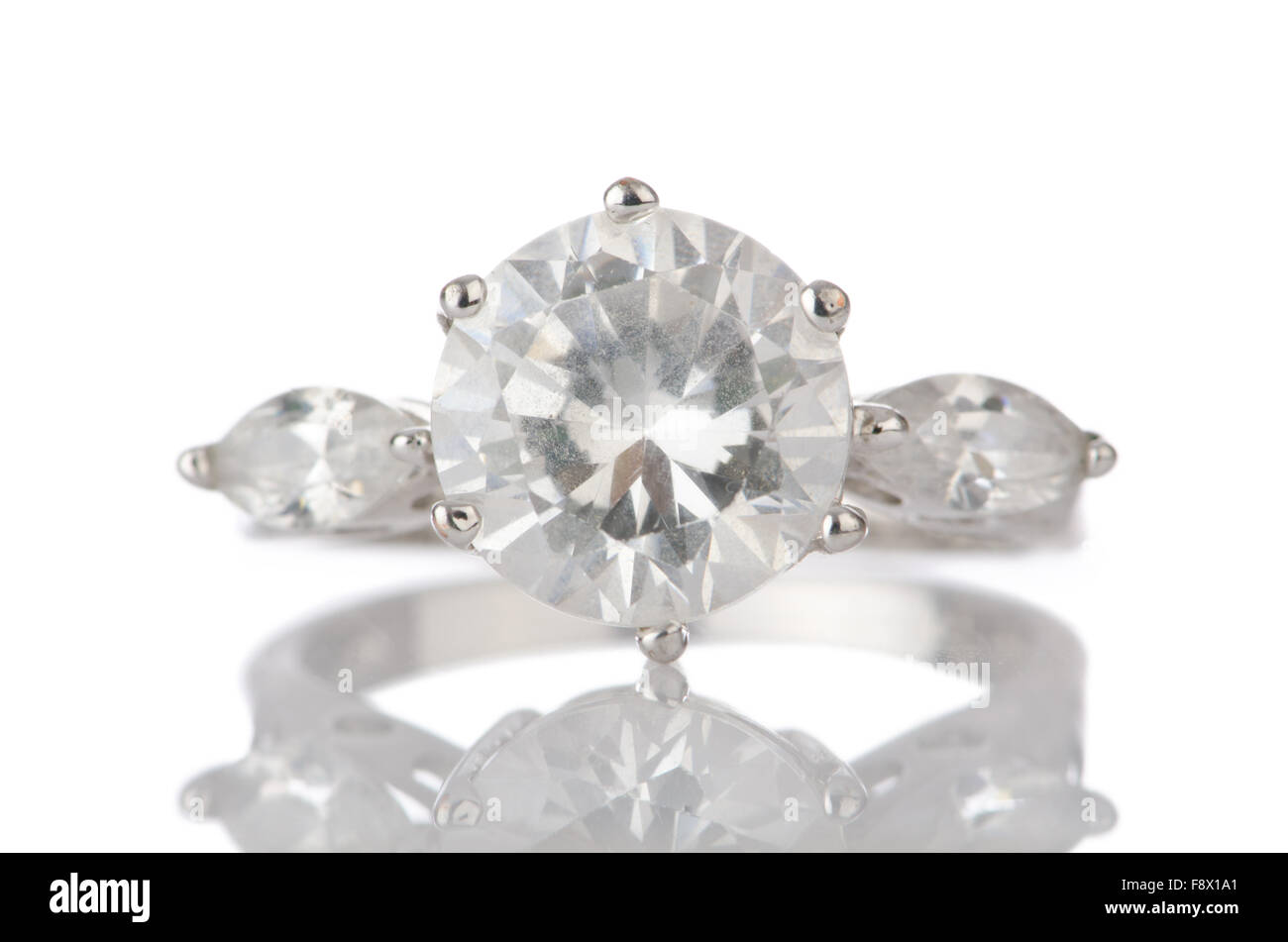 Ring isolated on white background Stock Photo - Alamy