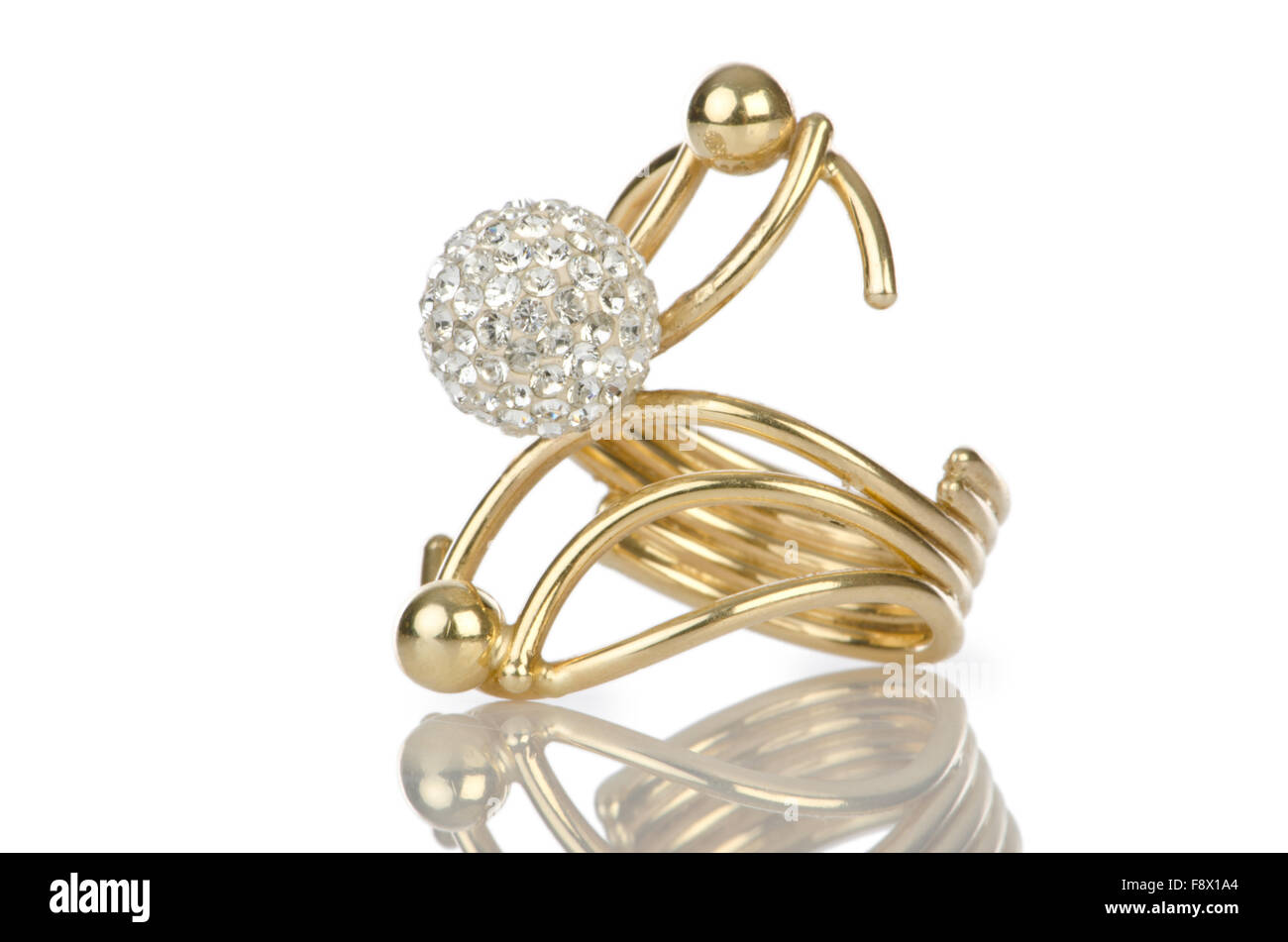 Ring isolated on white background Stock Photo - Alamy