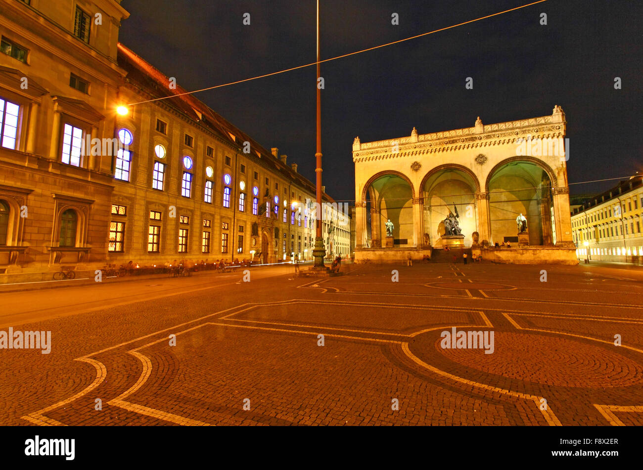 The scenery at the Residenz and Odeonsplatz in Munich Stock Photo - Alamy