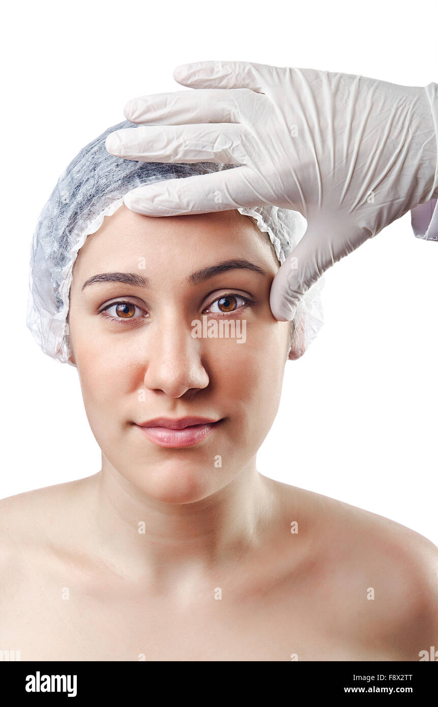 Woman under the plastic surgery Stock Photo - Alamy