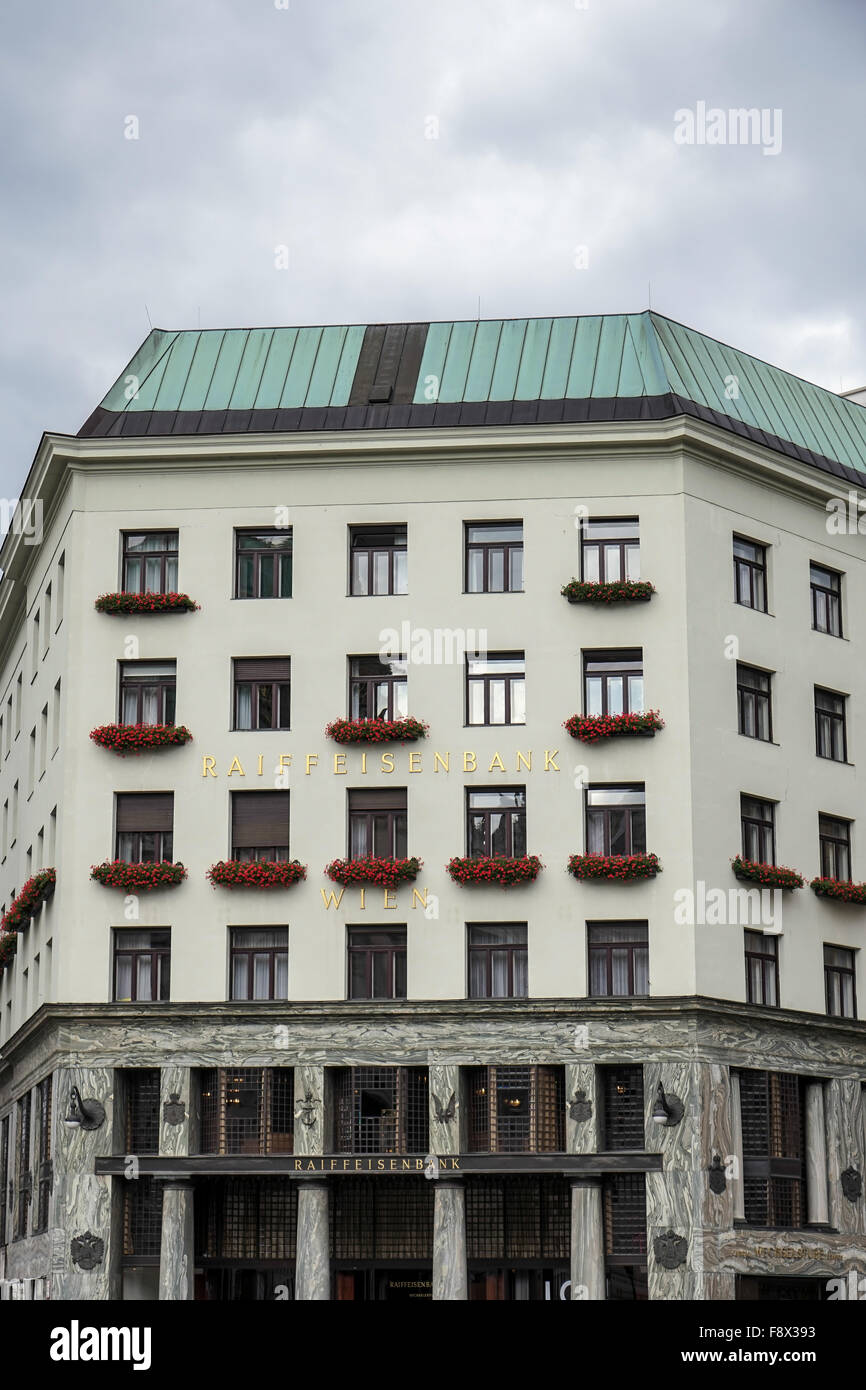 Raiffeisenbank building in Michaelerplatz in Vienna Stock Photo - Alamy