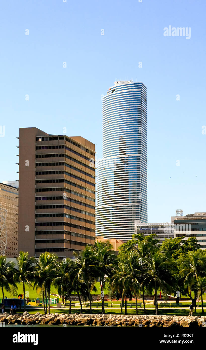 The high-rise buildings in downtown Miami Stock Photo - Alamy