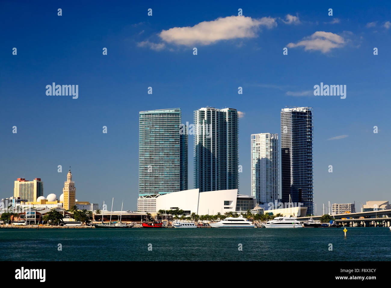 The high-rise buildings in downtown Miami Stock Photo - Alamy