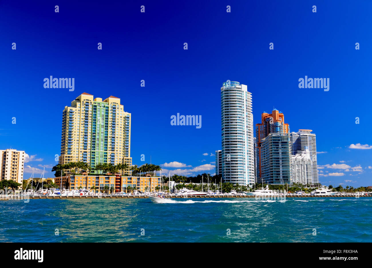 The high-rise buildings in Miami Beach Stock Photo - Alamy