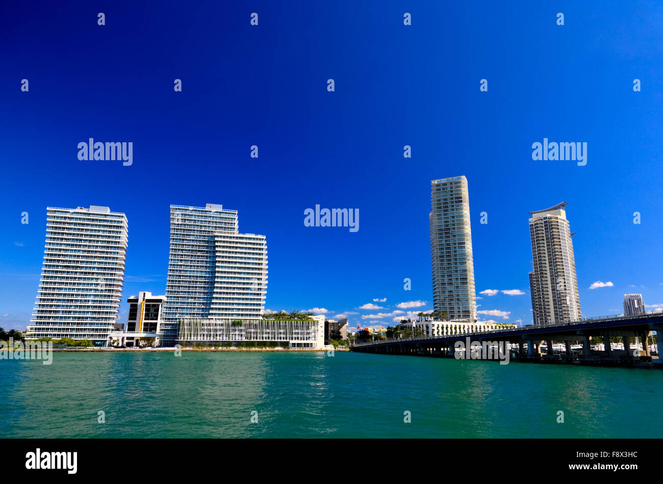 The high-rise buildings in Miami Beach Stock Photo - Alamy