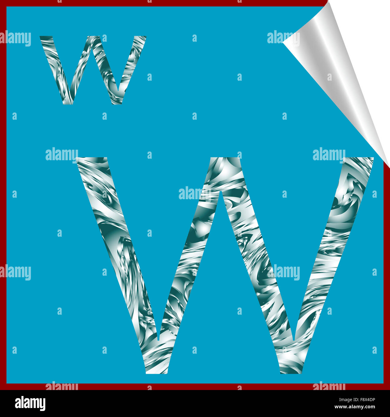 alphabet letter W Stock Photo - Alamy