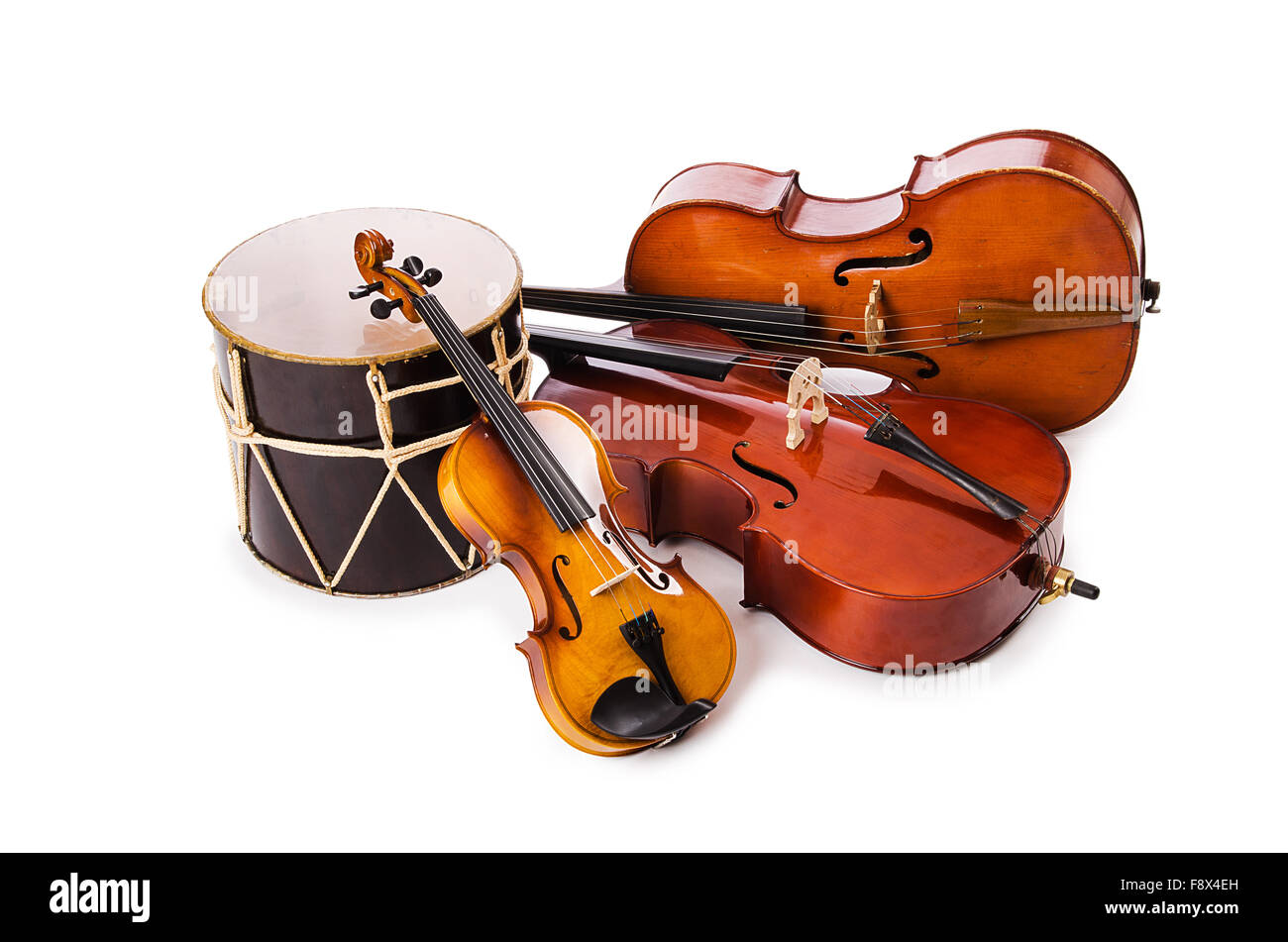 A group of instruments isolated on white Stock Photo - Alamy